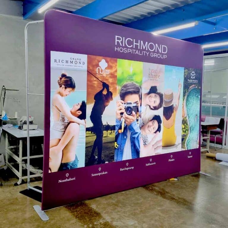 Backdrop ผ้า ราคาถูก, ชุดออกบูธผ้า, Fabric Backdrop - Tumtook.com