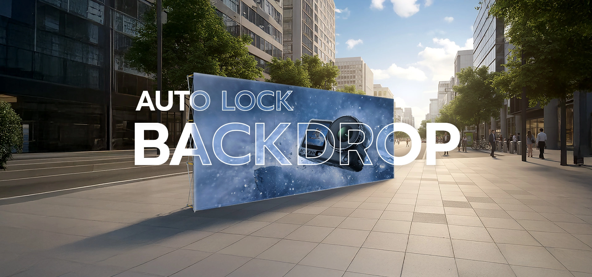 ป้าย Backdrop Autolock ราคาดี ผลิตด่วน ส่ง 1-3 วัน - Tumtook.com